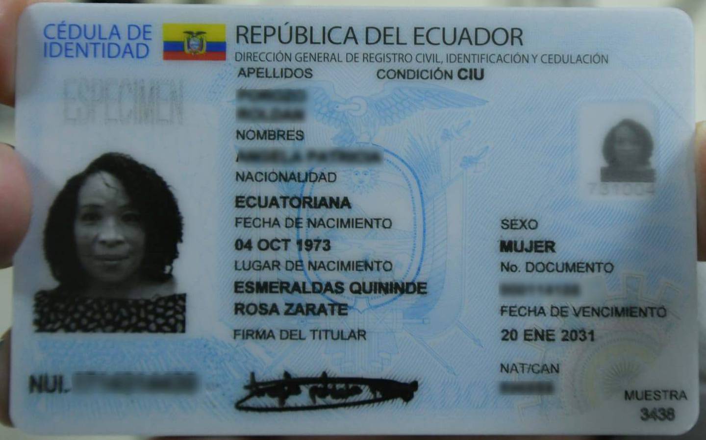 Así es la nueva cédula de identidad electrónica de Ecuador ¿Qué pasará ...