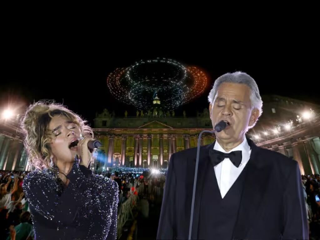 Karol G brilla en el Vaticano y canta con Andrea Bocelli en concierto ...