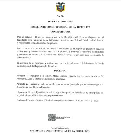 Inés Manzano se queda a cargo del Ministerio de Energía y Minas, y deja ...