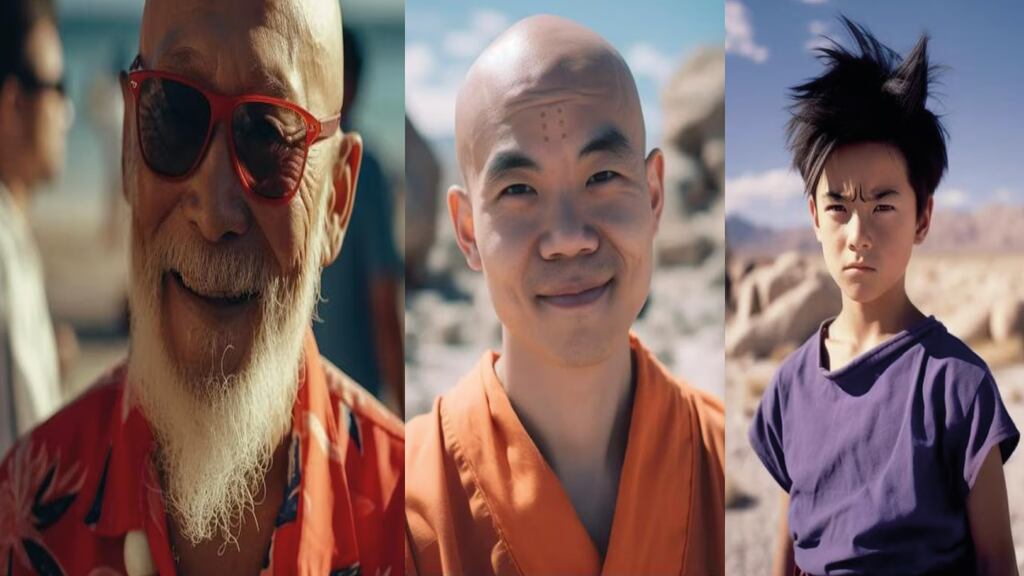 Así se verían Goku, Krillin, el Maestro Roshi y otros personajes de Dragon Ball Z en la vida ...