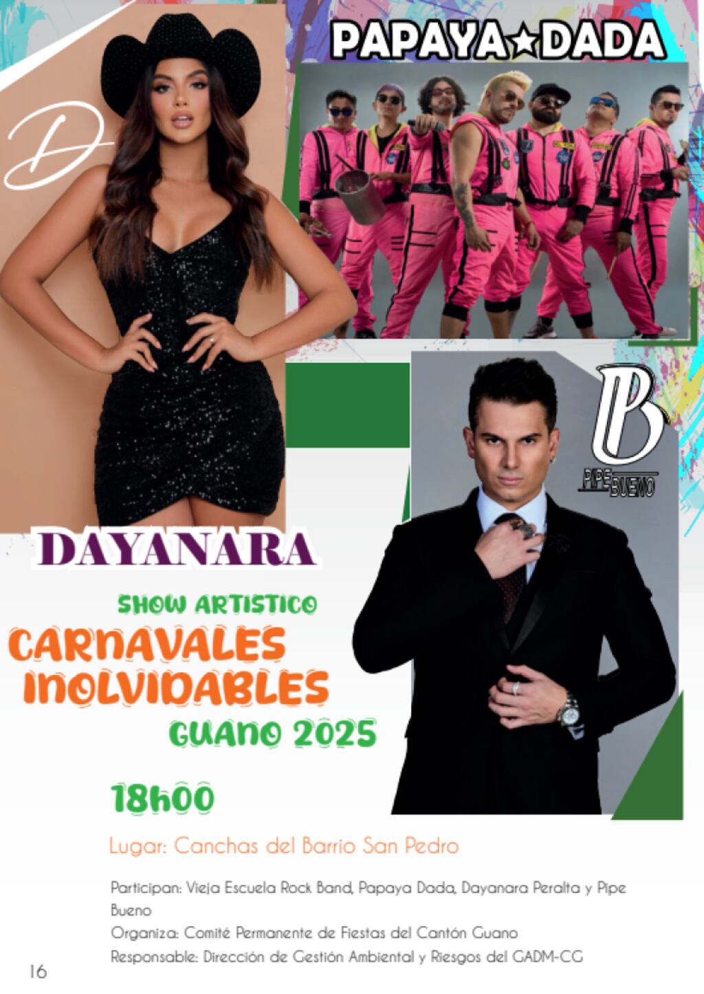 Conciertos para el feriado de Carnaval en Ecuador: J. Álvarez, Papá ...