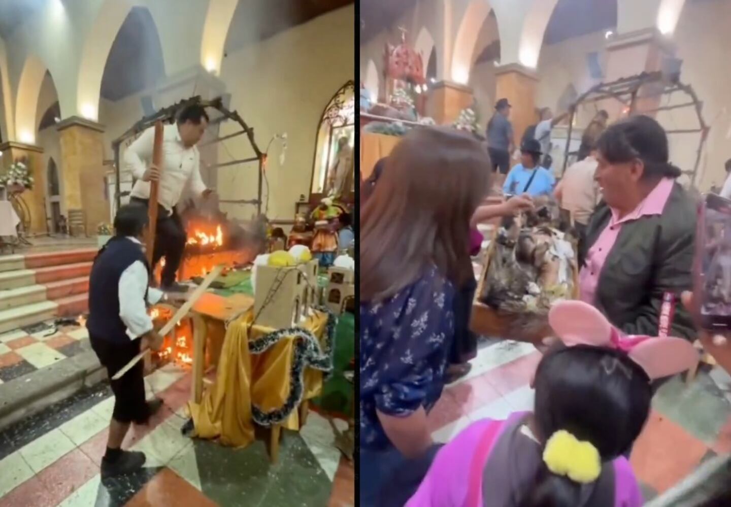 ncendio en pesebre de iglesia matriz de Saraguro deja daños materiales ...