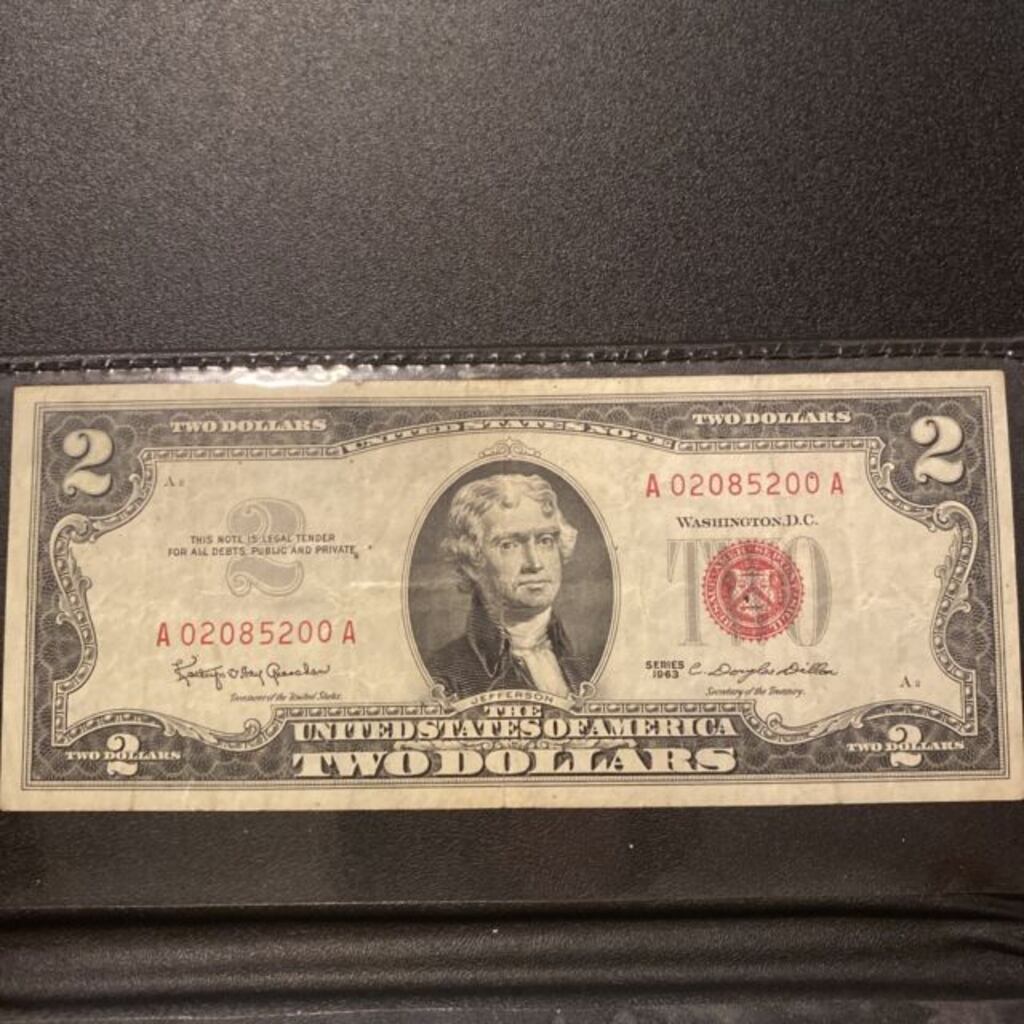 Así luce el billete de 2 dólares con sello rojo por el que te llegan a ...