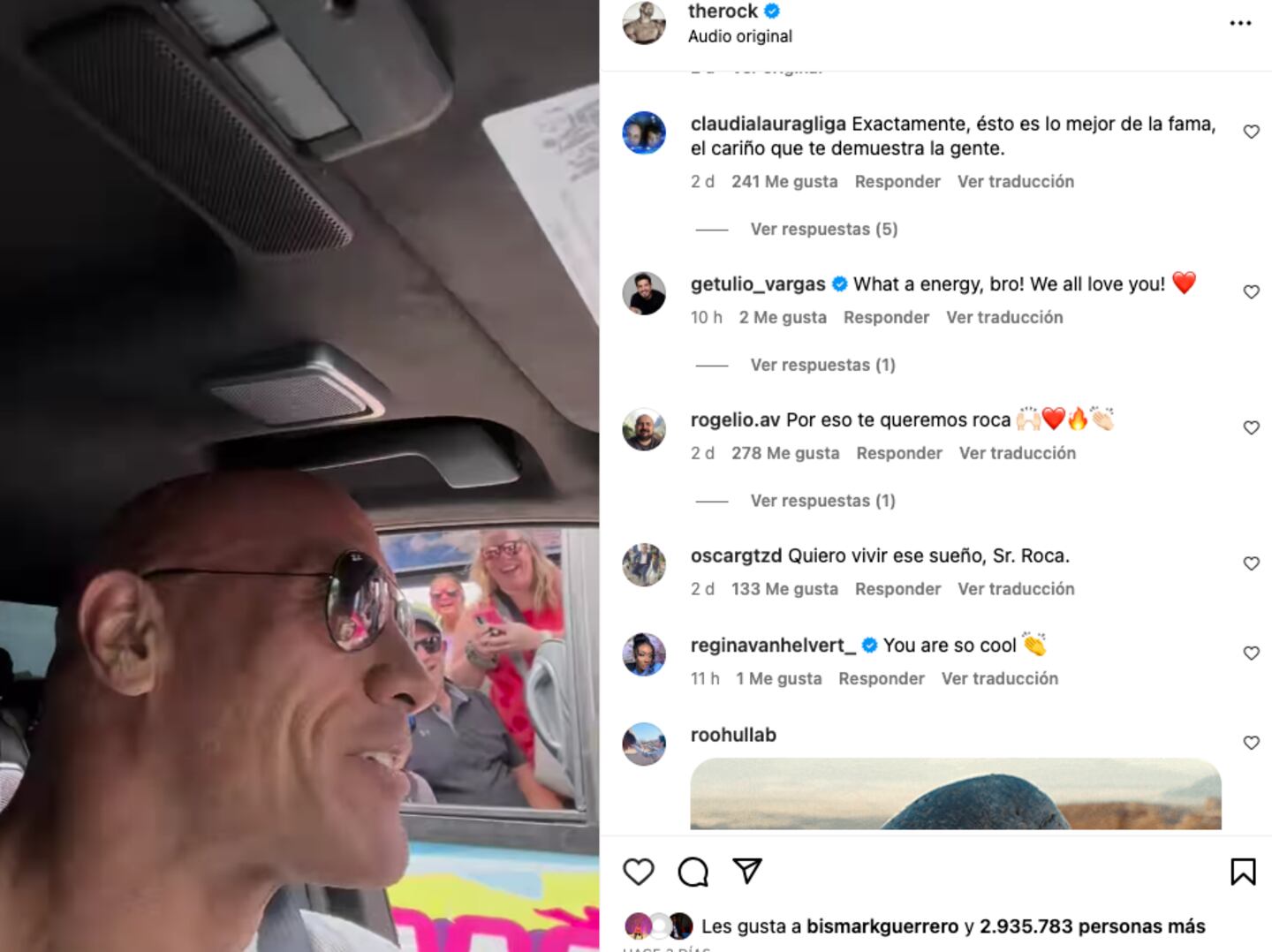 ¡Mira cómo reaccionaron los fanáticos de “La Roca” cuando se lo ...