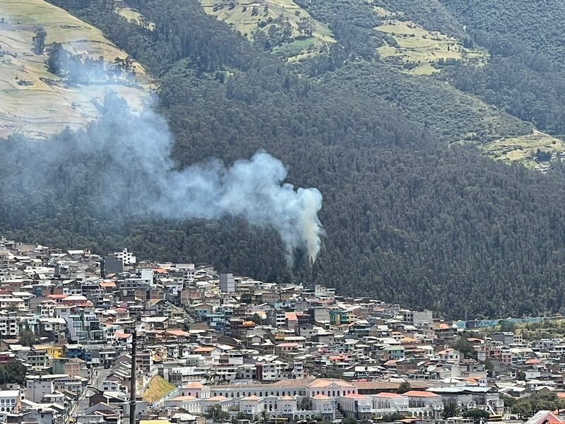 Varios incendios forestales se registran en Quito este viernes 30 de ...