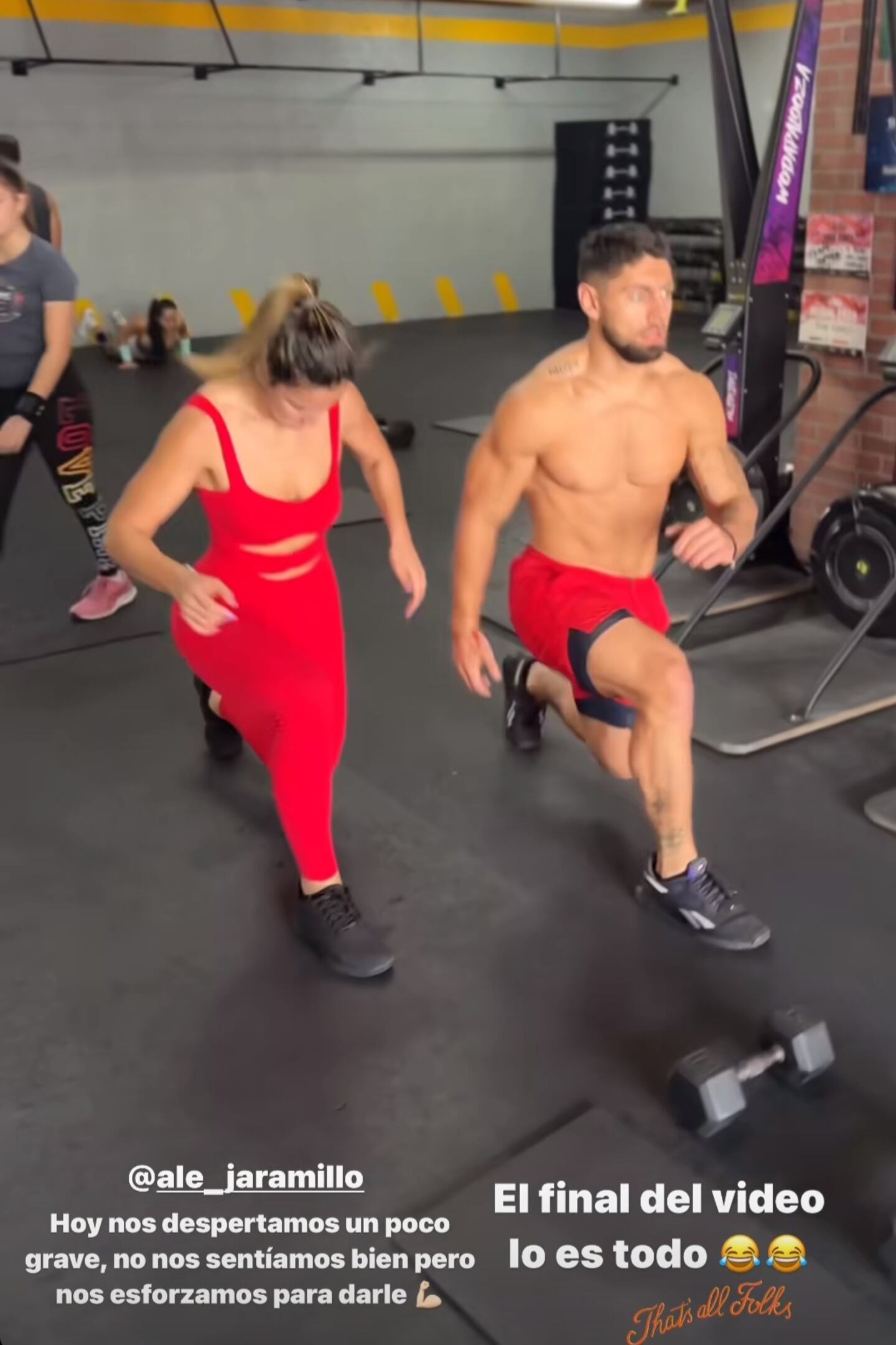 La intensa rutina de entrenamiento en pareja de Alejandra Jaramillo y ...
